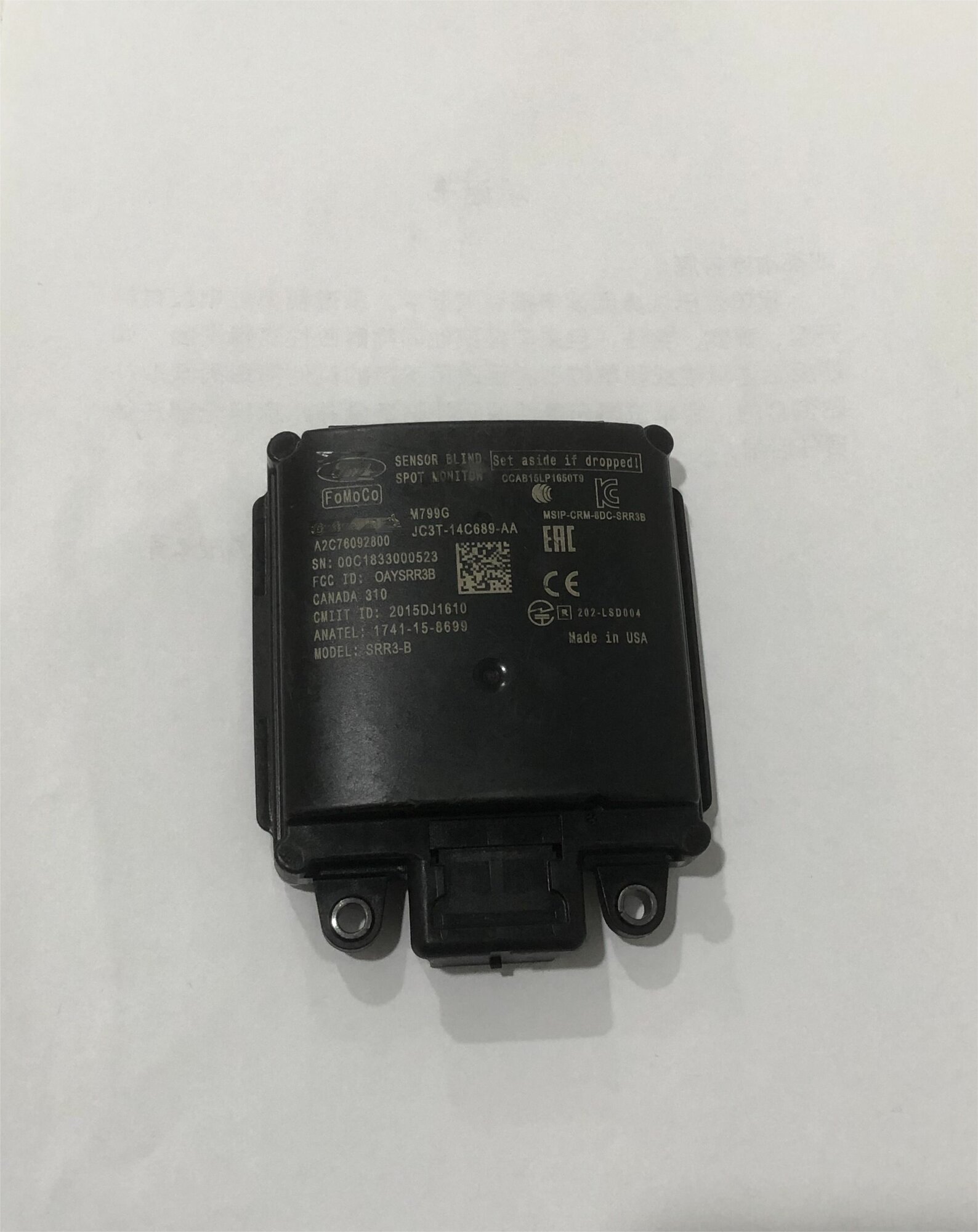 Датчик слепых зон JC3T-14C689-AA, для Ford F-150, задние, универсальные, черный матовый