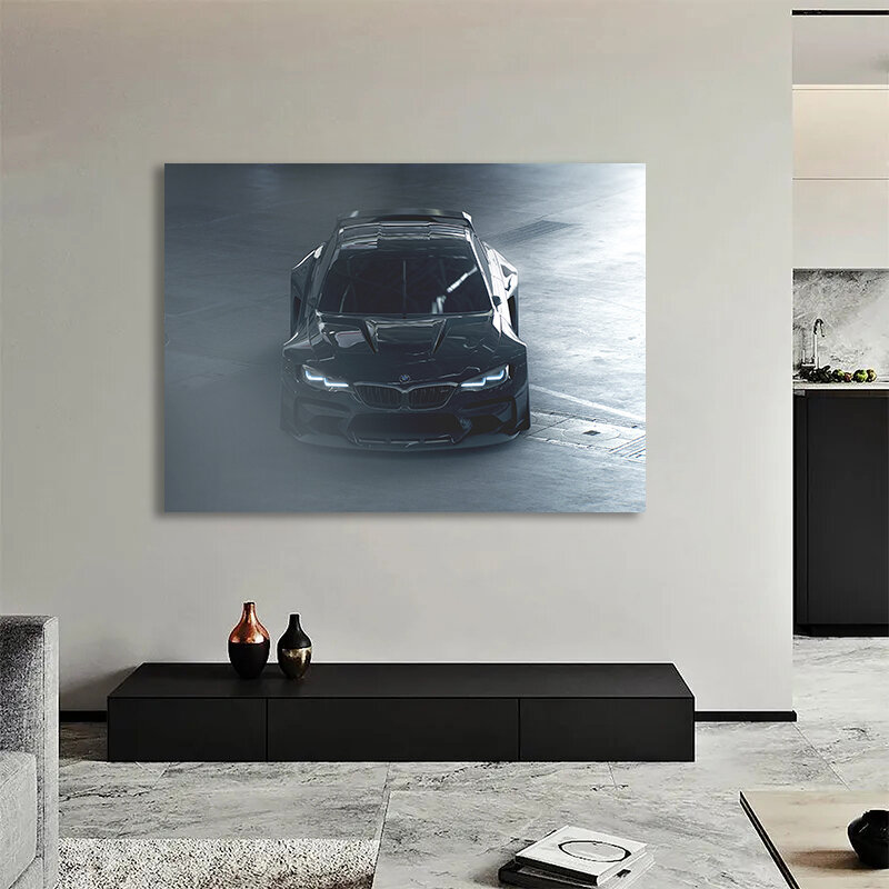 Картина БМВ / машина, картины для интерьера / мальчику, 40х60 см,