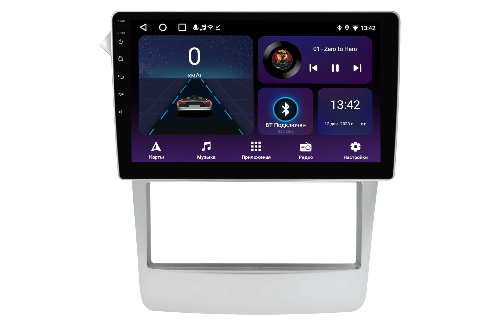 Магнитола Daewoo Nexia 2008 - 2016 / 9 дюймов, 2/32GB, 4 ядра, Wi-Fi, Android 9 / Wide Media