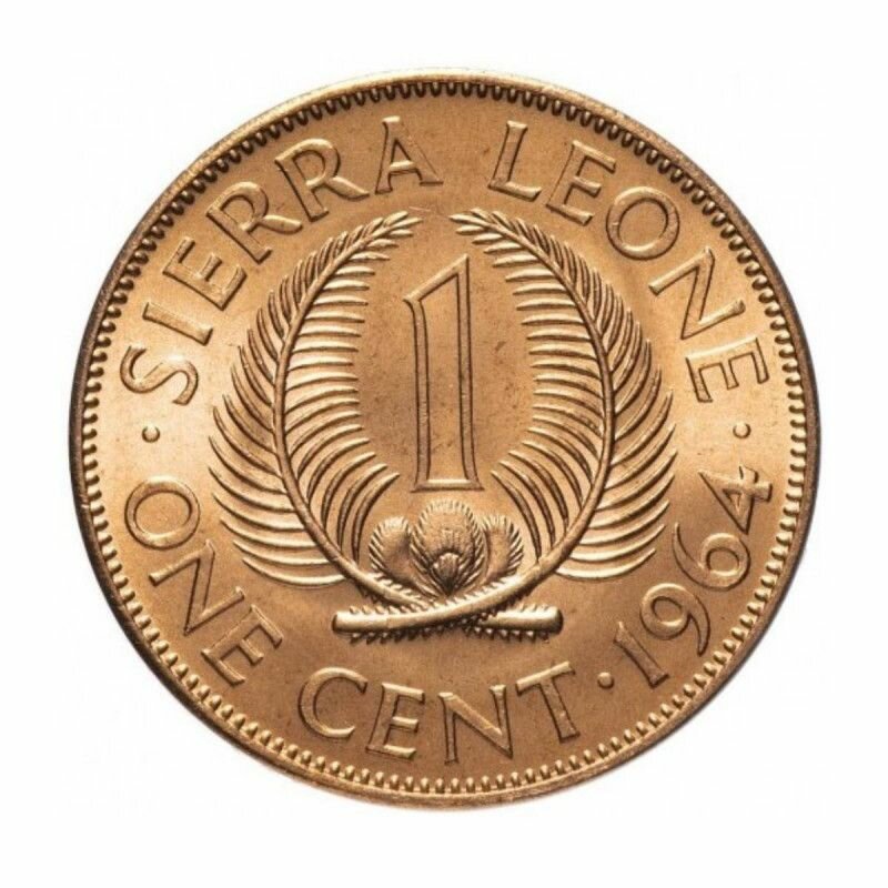 1 цент Сьерра-Леоне 1964 года