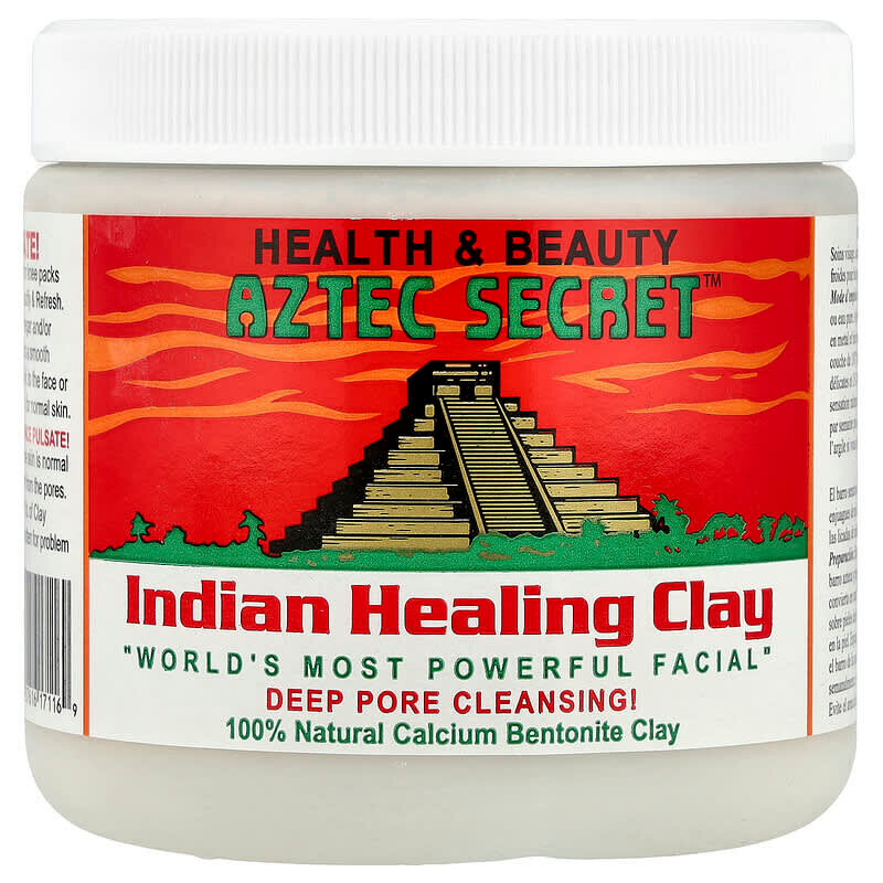 Глина Aztec Secret "Индейская", лечебная, для тела, 1 фунт, 454г, Греция