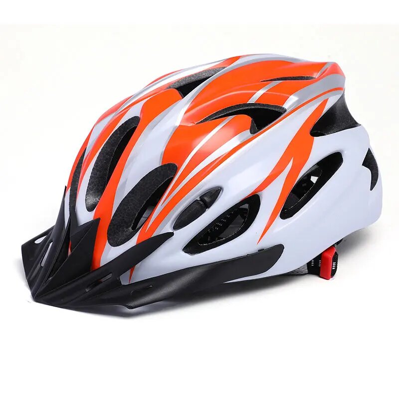 Велосипедный шлем MTB для взрослых white orange