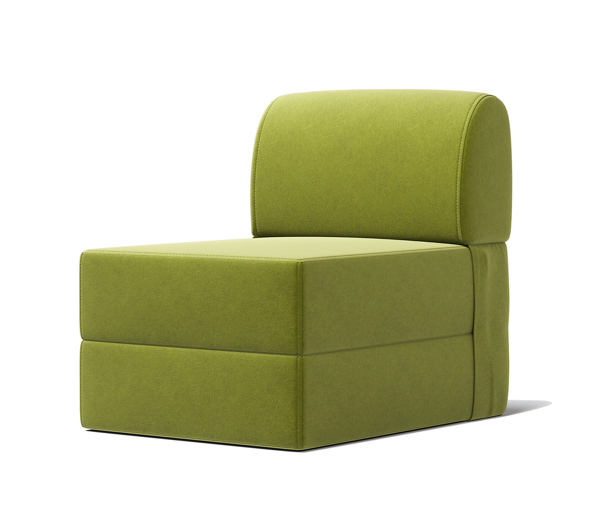 Кресло-кровать Шарм-Дизайн Рио раскладное кресло в гостиную, для дома, без подлокотников, велюр Дрим эппл