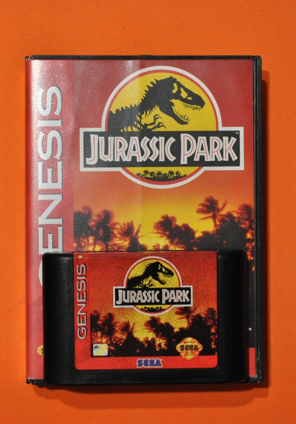 Игровой картридж для сега Парк юрского периода (Jurassic Park) Sega 16 Бит регион NTSC-U