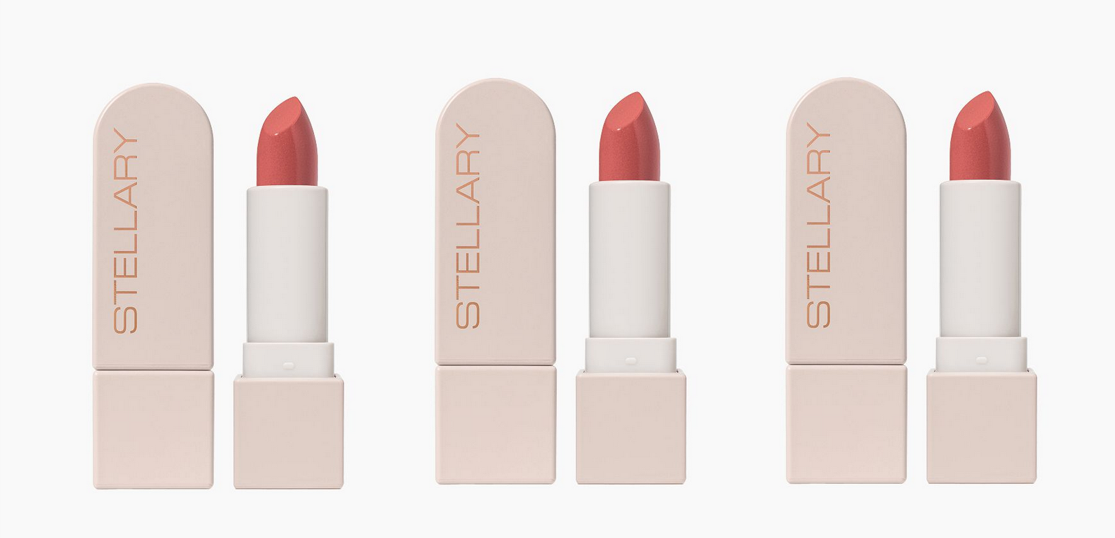 Помада Stellary для губ Устойчивая Long lasting RICH NUDE, 3.8 гр, тон 20, Apricot - 3 штуки