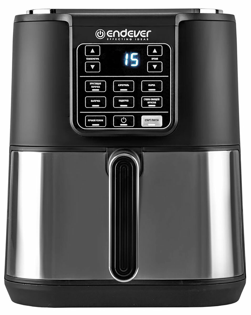 Аэрогриль Endever Skyline AF-130, черный/стальной