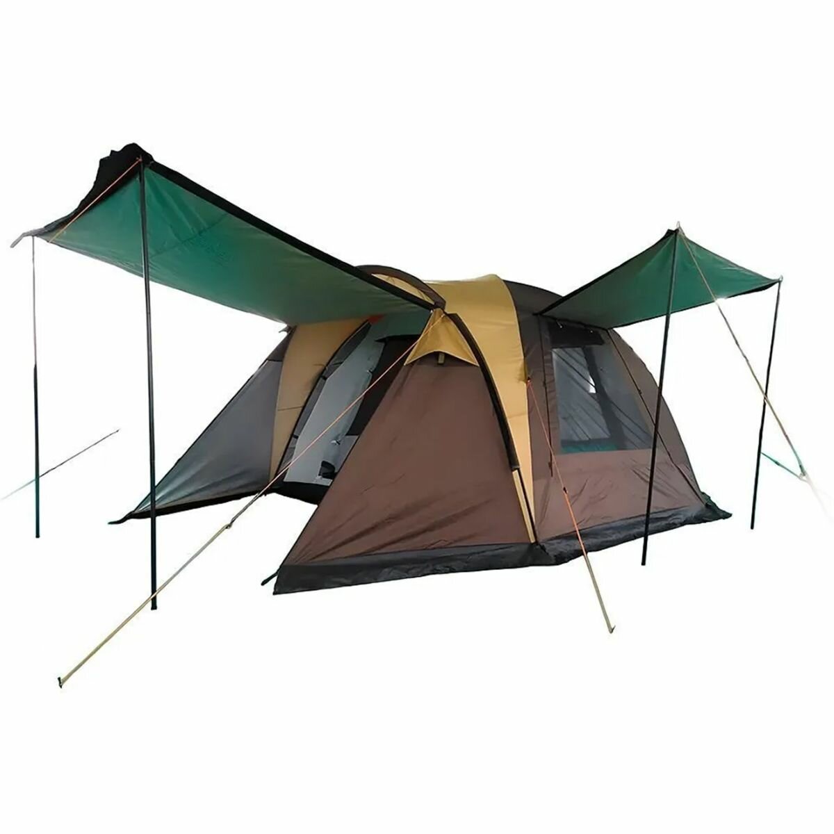 Палатка 4-х местная туристическая Terbo Mir & Camping KRT-105 с большим тамбуром