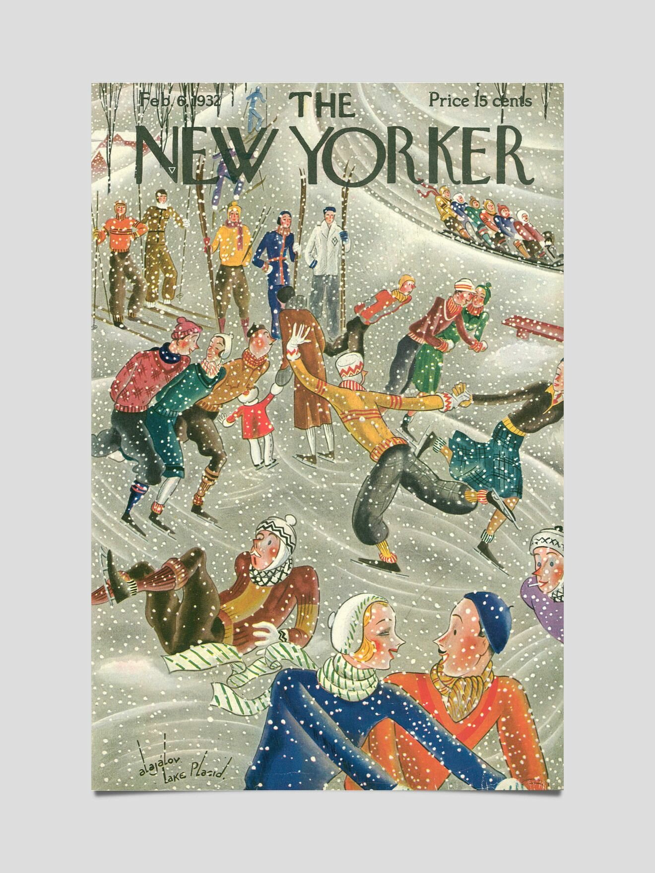 Постер по обложе The New Yorker 06.02.1932, размер 40 на 60 см. - Poster4me