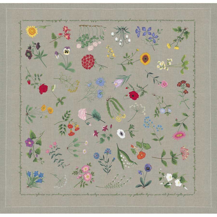 Набор для вышивания скатерти IMPRIME FLORAL (Цветочный принт)