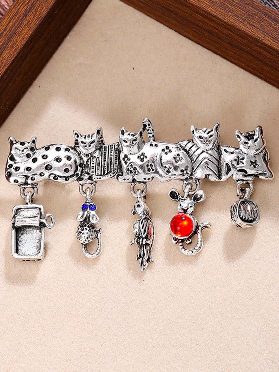 Брошь Мяг&Co, кристалл