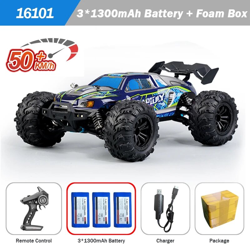 Радиоуправляемая машина X-Verse металлическая 4x4 50/70 км/ч, 16101 Blue 3B