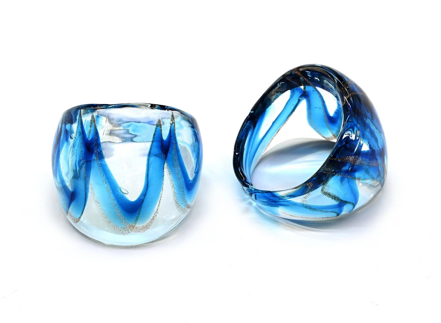 Кольцо, муранское стекло