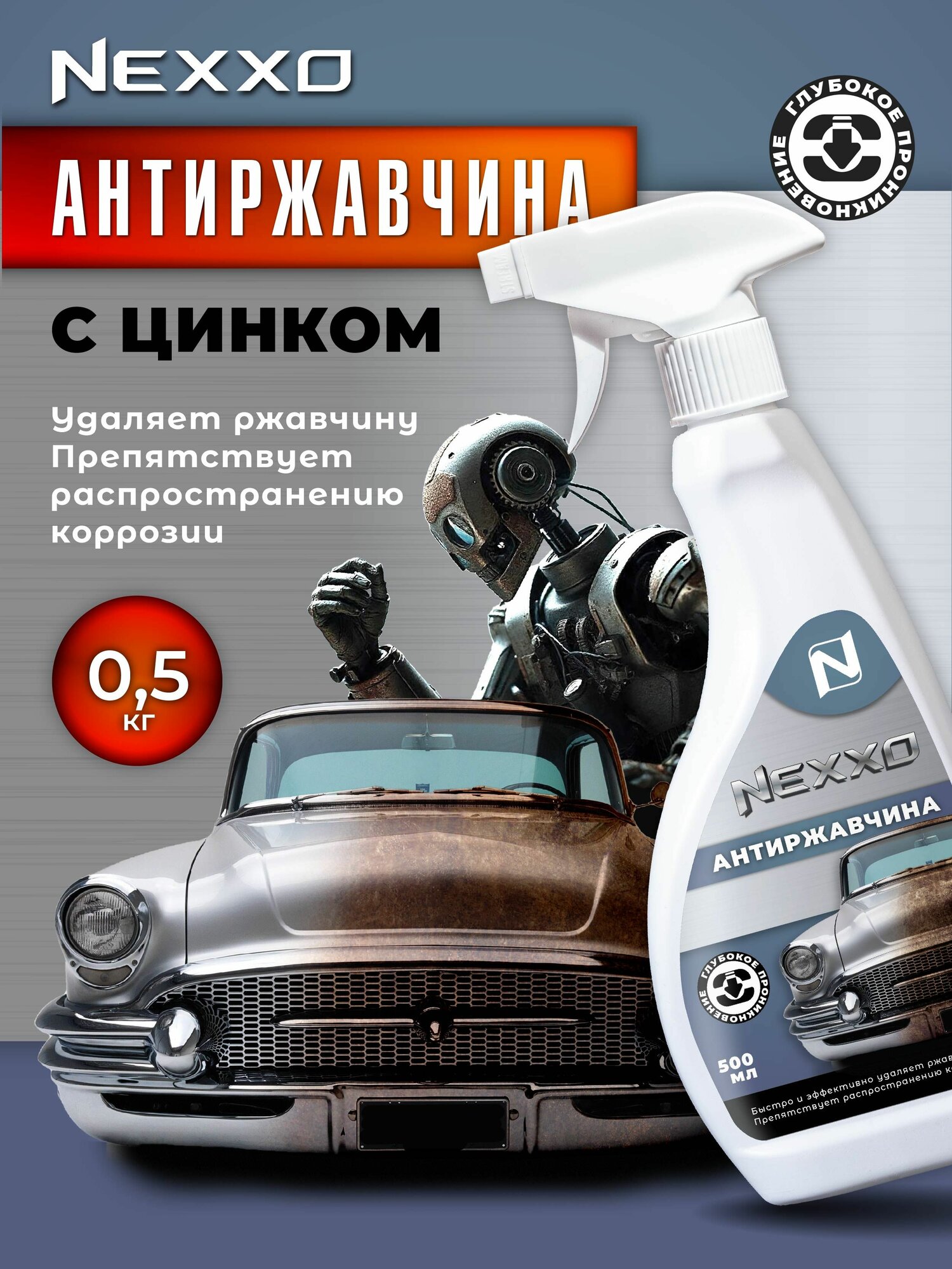 Преобразователь ржавчины NEXXO Антиржавчина 500гр