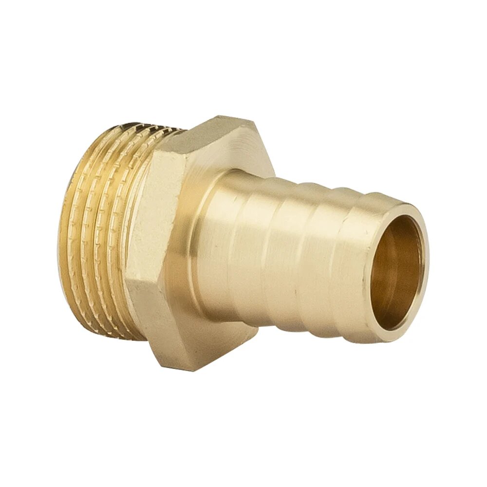 Штуцер под шланг с наружной резьбой 3/4 х 18 мм PROFACTOR PF TF 208.18, для создания разъёмных соединений, латунный