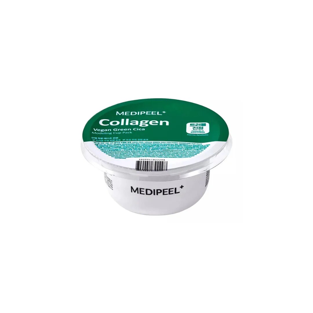 Моделирующая альгинатная маска Medi-Peel Collagen Vegan Green Cica Modeling Cup Pack