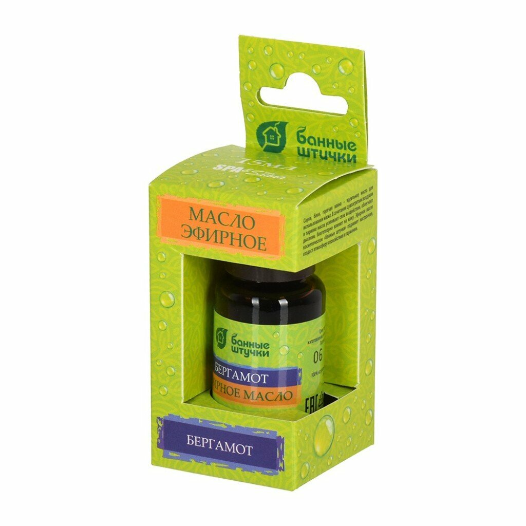 Эфирное масло Банные штучки Бергамот 15 мл, Россия