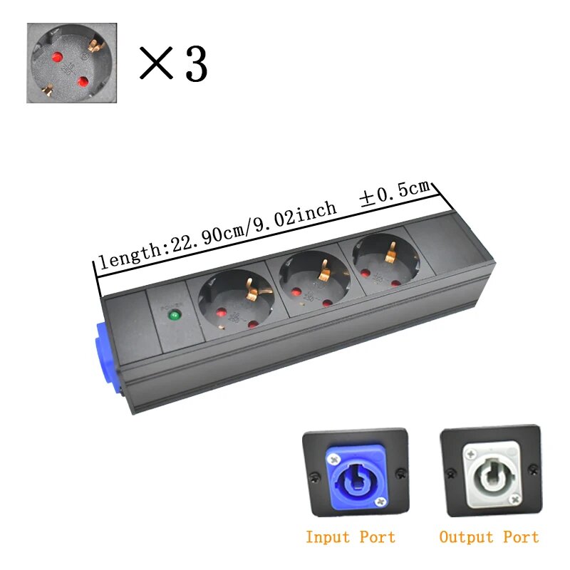 Strider Rui Розетка ЕС 4000Вт с индикатором 3AC SOCKET