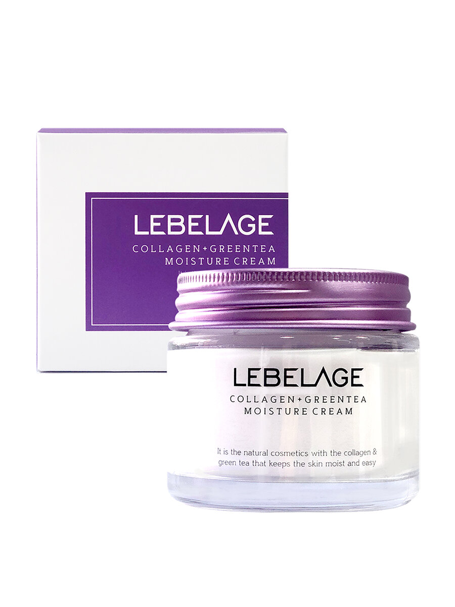 Lebelage Увлажняющий крем с коллагеном и зелёным чаем / Collagen+Green Tea Moisture Cream, 70 мл