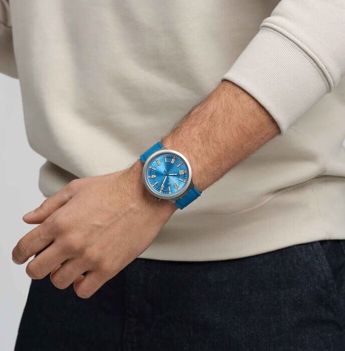 Наручные часы Swatch, синий — фото 1