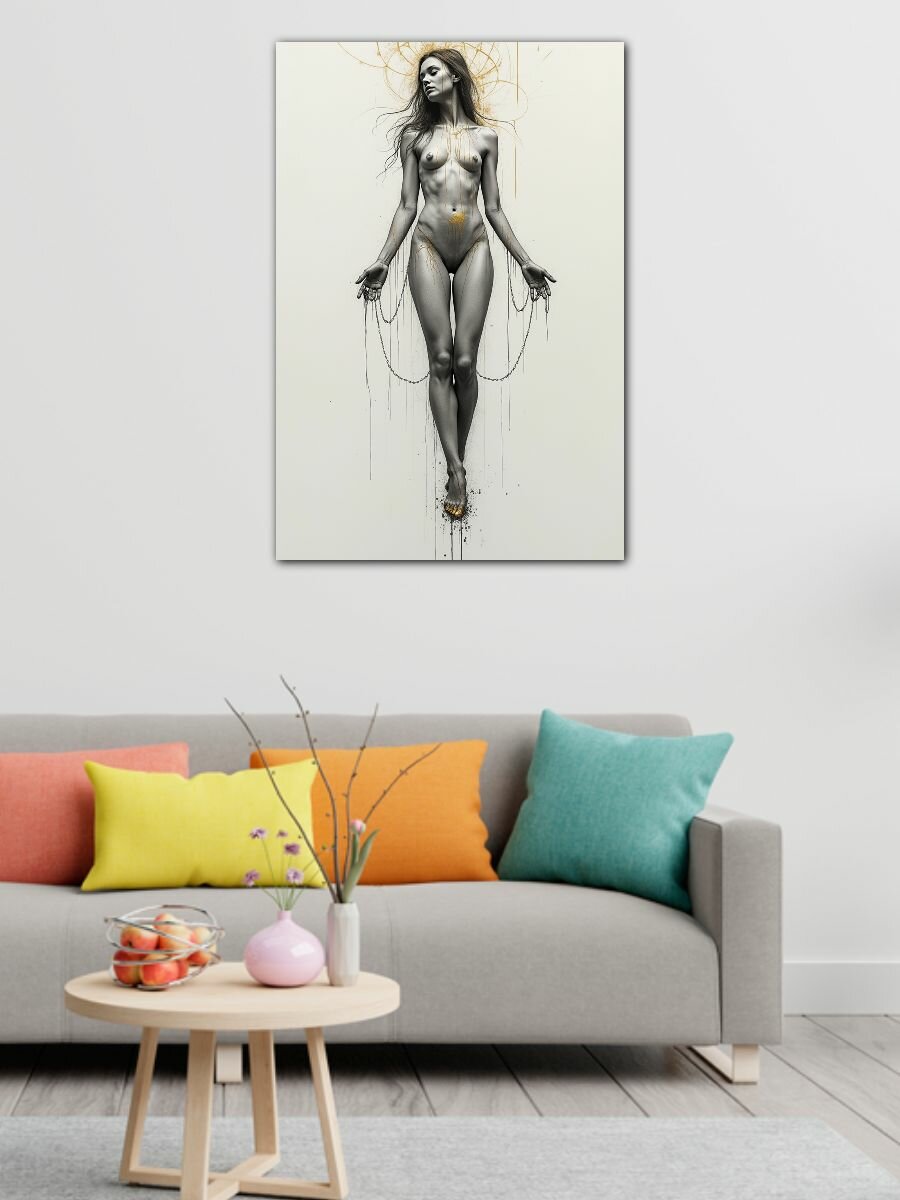 Картина на холсте "Золотая душа" 20x30 см