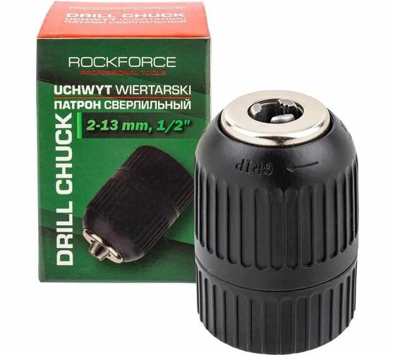 Патрон цанговый для дрели (2-13мм, 1/2") ROCKFORCE