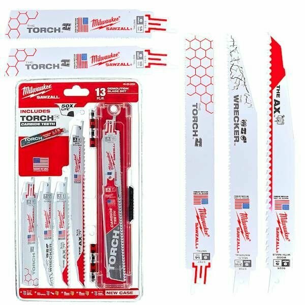 Набор пильных полотен Milwaukee SAWZALL 13шт. 49222231