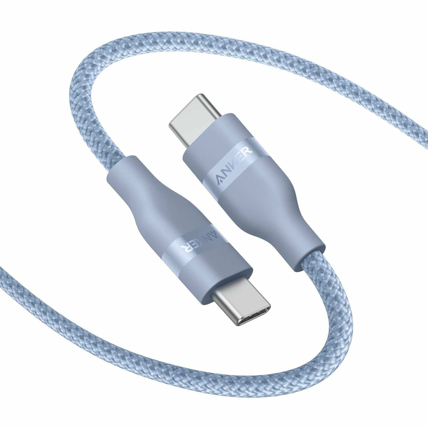 Кабель Anker Nano Flexible Multi-Color Braided Cord USB-C to USB-C 240W 0.9m - Blue