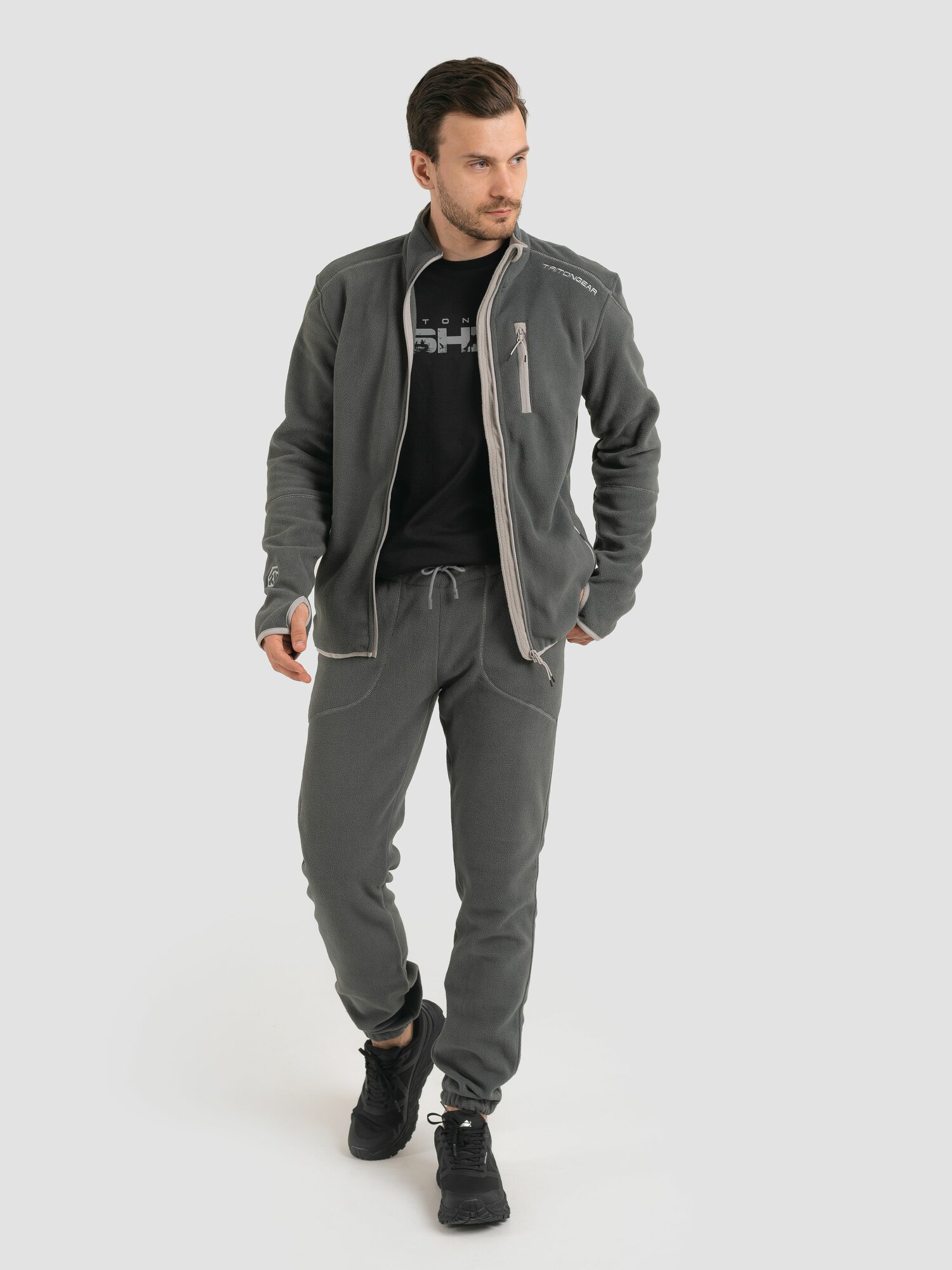 Костюм флисовый Triton Gear Rich NEW мужской / серый, 48-50/182-188