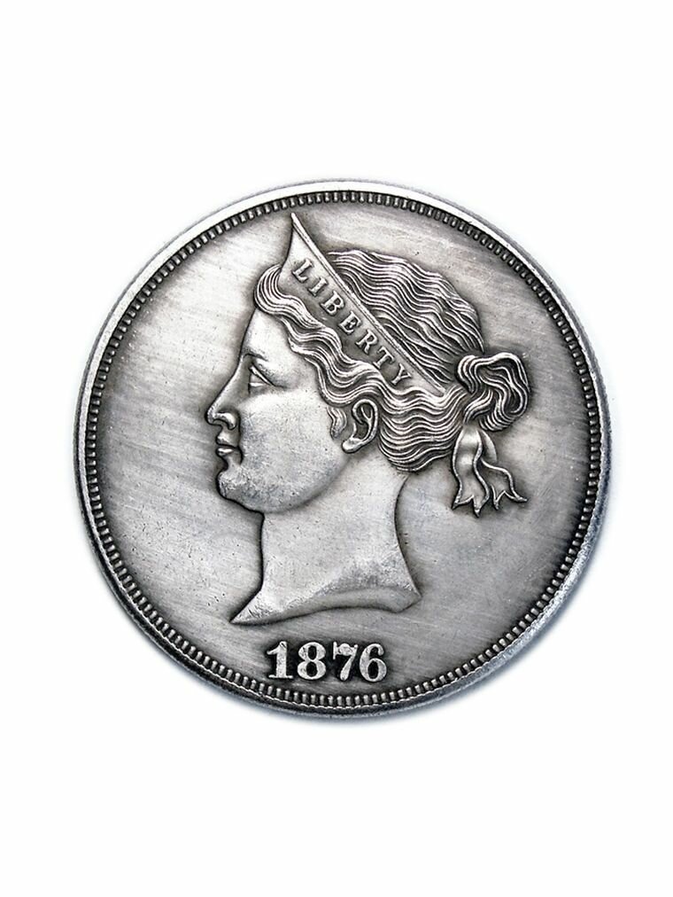 Доллар 1876 США пробная монета 1 сувенирная копия монеты, нумизматика, деньги для коллекции