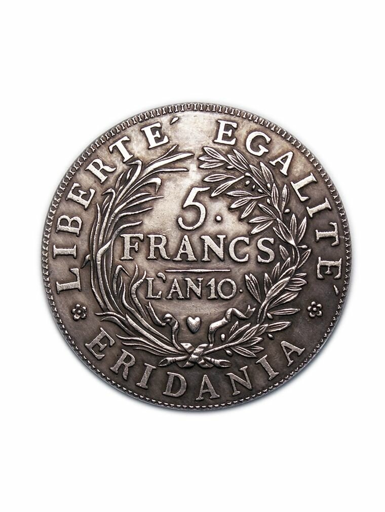 5 франков 1801 LAN 10 Италия Турин сувенирная копия монеты, нумизматика, деньги для коллекции