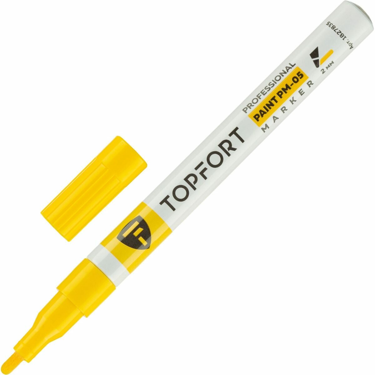Маркер лаковый Topfort Paint (2мм, желтый) (1827835), 144шт.