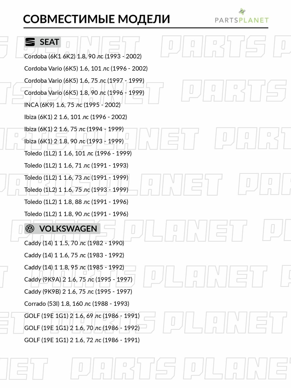 Ремень зубчатый ГРМ для Фольксваген Гольф 2, 3, Поло, Классик 3, Пассат B3 B4 ZR-1004 ZEKKERT — фото 1