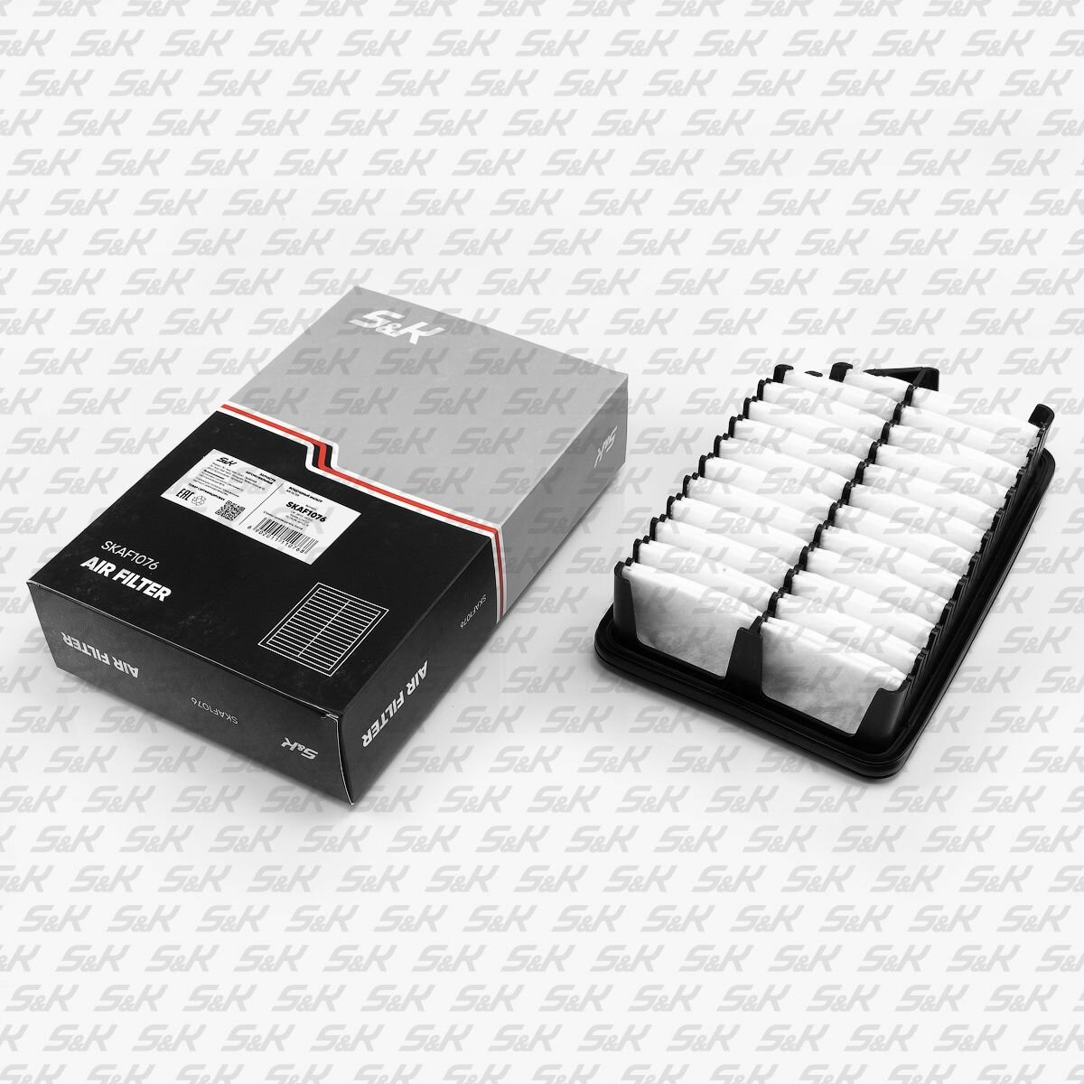 Фильтр воздушный для Хендай EЛантра, i30, i40, ix35 2011-, КИА Сид II, Pro II 2012- Спортейдж III 2010- Церато 2013- Hyundai Elantra KIA Ceed Sportage Cerato Артикул SKAF1076 производителя S&K