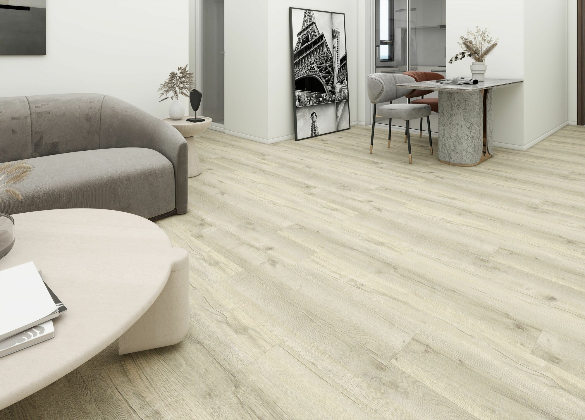 Кварц-винил RESPECT 8306 Дуб Скандик 43 класс 4 мм площадь (2,22 кв м)