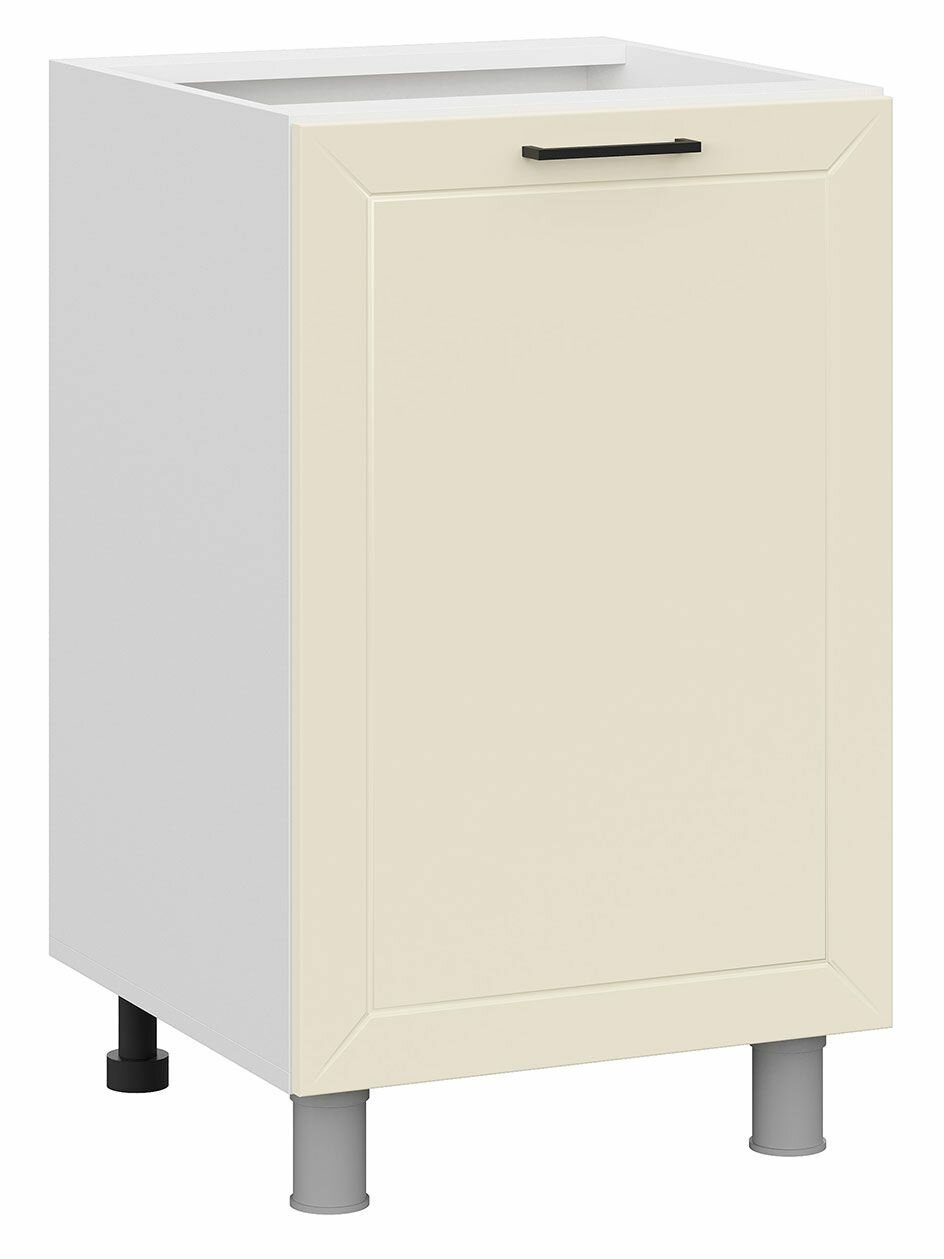 Кухонный модуль напольный, стол Сектор с полками, с доводчиками, 50х50.6х82.4 см, Белый / Магнолия