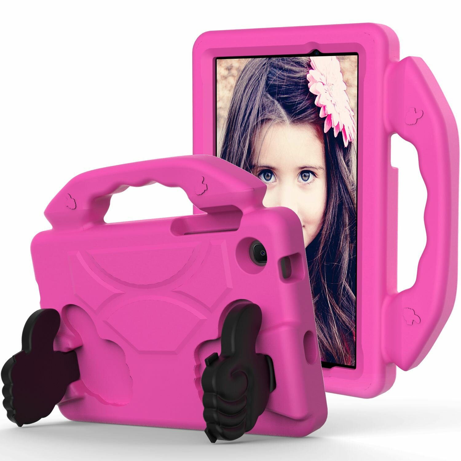 Детский чехол, совместимый с ремешком, Противоударный защитный чехол для детей с подставкой, ручкой и ремешком, легкая противоударная подставка для Samsung Galaxy TAB S9 FE 11 дюйма SM-X510/516(2023)