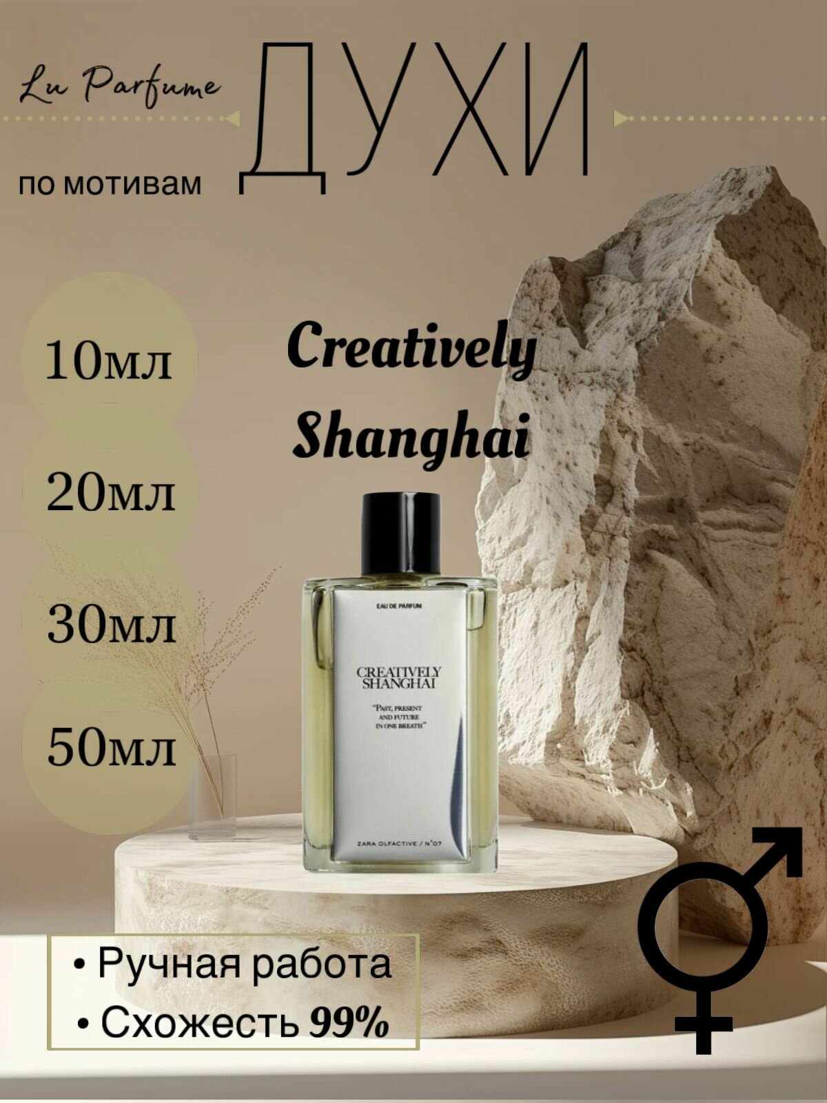 Духи ручной работы, 'Creatively Shanghai', для мужчин и женщин Lu Parfume. Lu Parfume