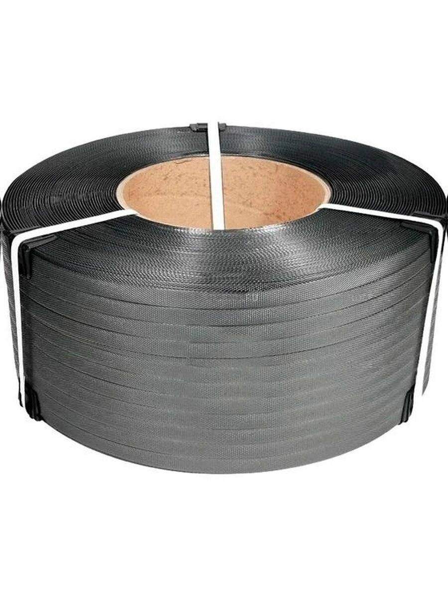 Стреппинг лента упаковочная полипропиленовая Gigant 15x1х1,2 км, 300 кгс, черная GSTB-15-10-12