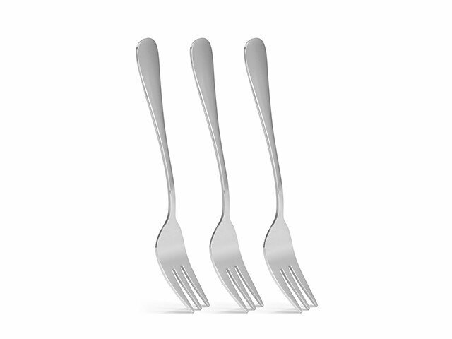 3043 FISSMAN Набор из 3 десертных вилок для торта FLAVIA 14 см (нерж. сталь)