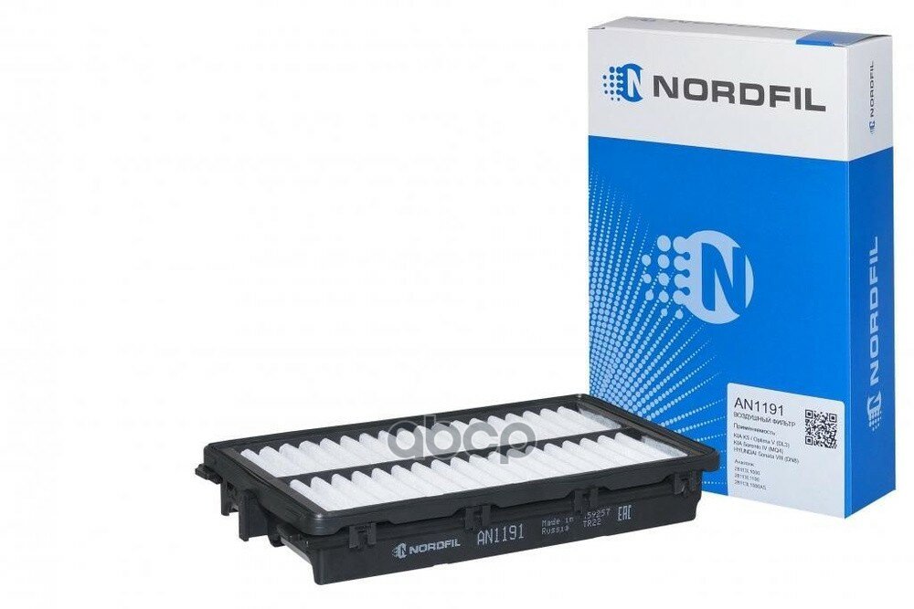 Фильтр воздушный HYUNDAI Sonata 2019- KIA K5 2020- Sorento 2020- OE: 28113L1000 NORDFIL арт. an1191