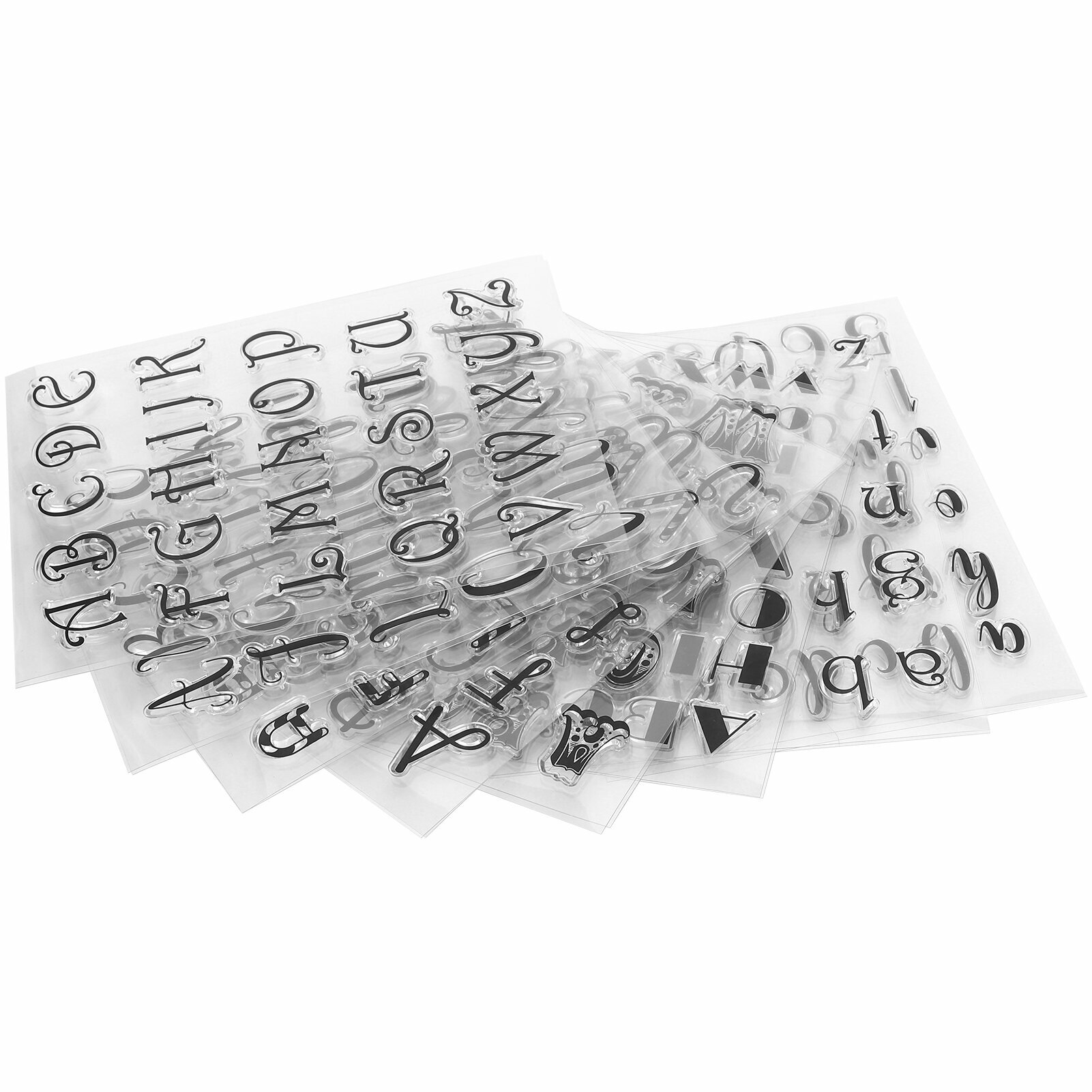 8 шт, прозрачный штамп с буквами, прозрачный DIY рисунок, скрапбукинг, ручной учет, ремесленные украшения