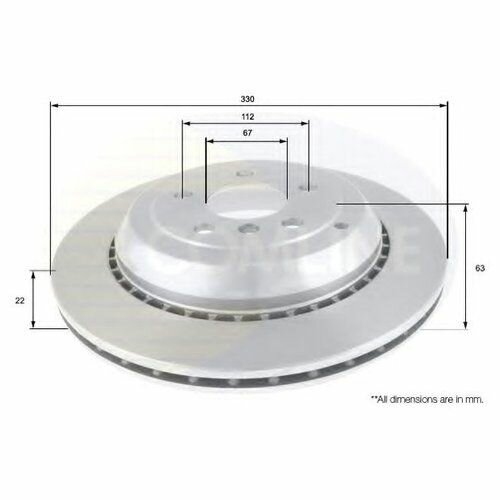 Диск тормозной Comline ADC1649V для Mercedes GL-CLASS X164, M-CLASS W164, R-CLASS W251, V251