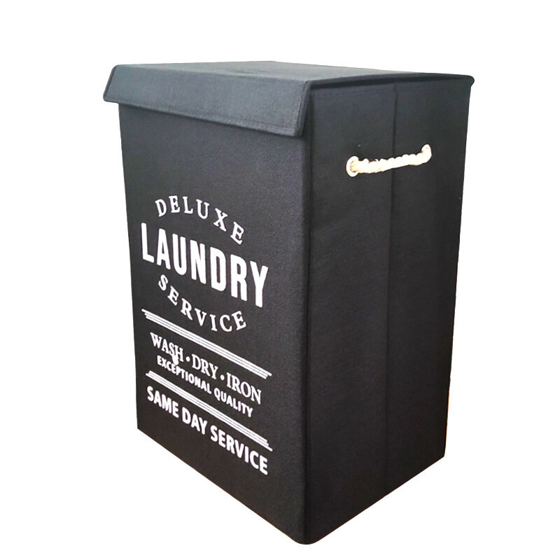 Корзина для грязного белья, контейнер для хранения одежды, коробка для хранения одеял, оптовая продажа, хлопковая льняная ткань, разное для дома, большая складная корзина для хранения