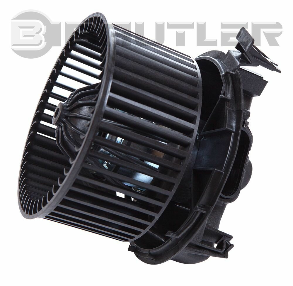 Электровентилятор отопления, электродвигатель с крыльчаткой в сборе на подшипнике, LADA Largus без А/С, RENAULT Logan 2008-, Sandero 2009-, Duster 2010-