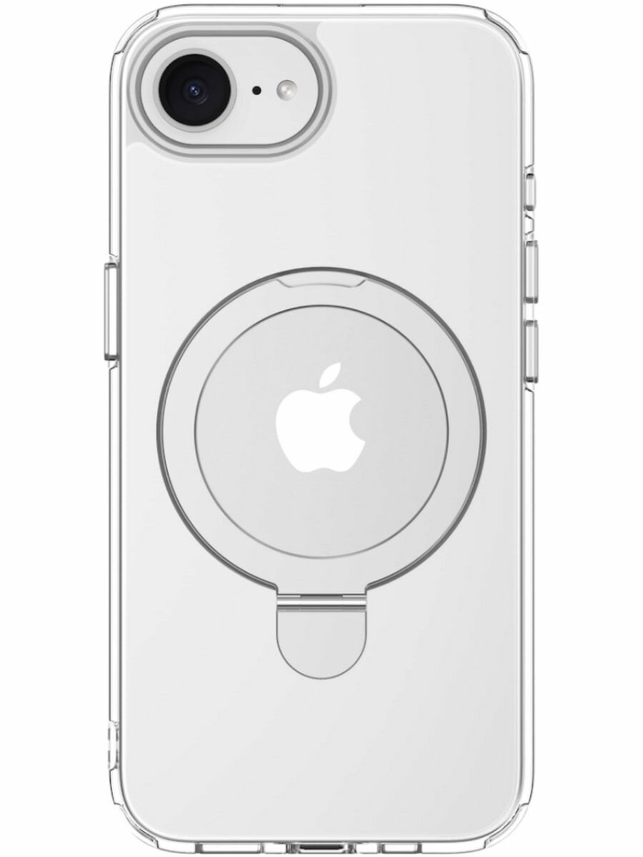 Чехол-накладка Devia Clean Series Magnetic Shockproof with Bracket для iPhone 16e, прозрачный