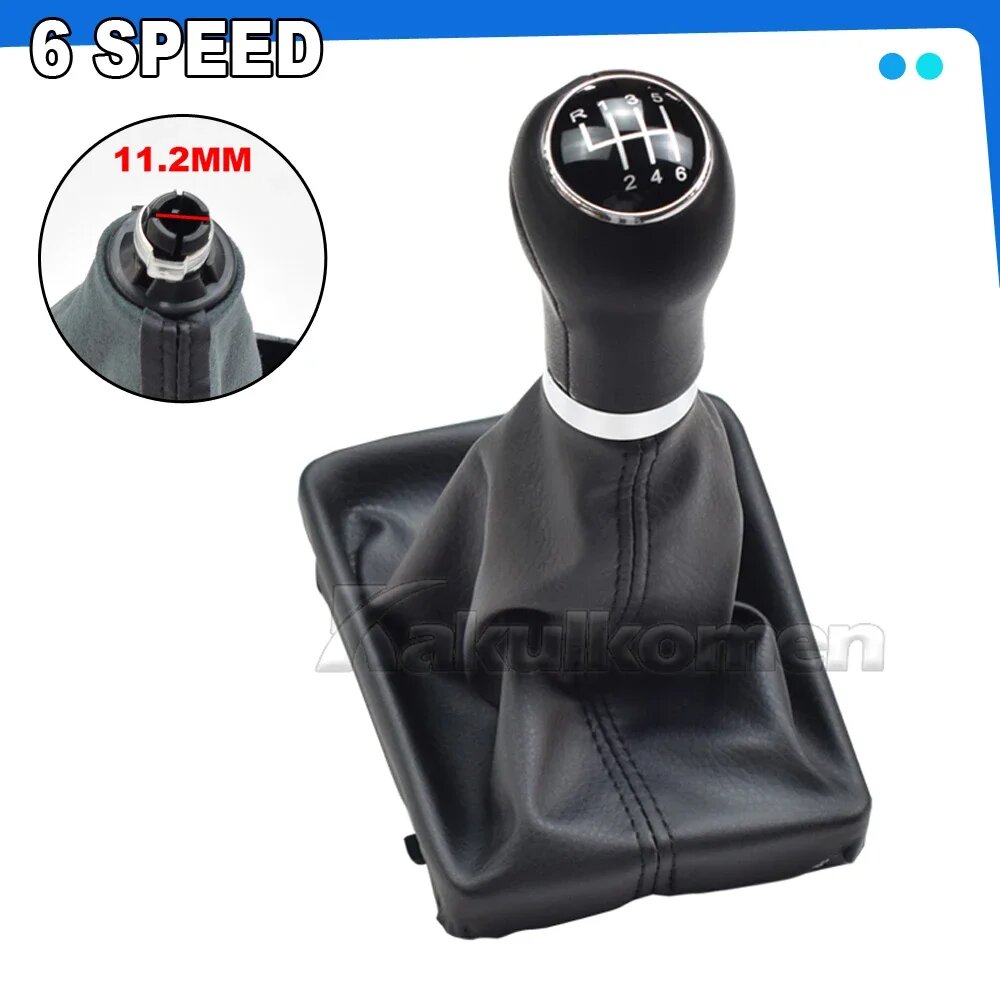 Ручка переключения передач 6 Speed Black для Audi