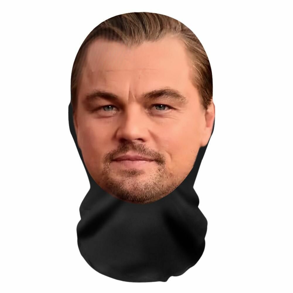 Реалистичная сетчатая маска-балаклава с принтом знаменитостей Костюмированный аксессуар для ролевых игр и вечеринок