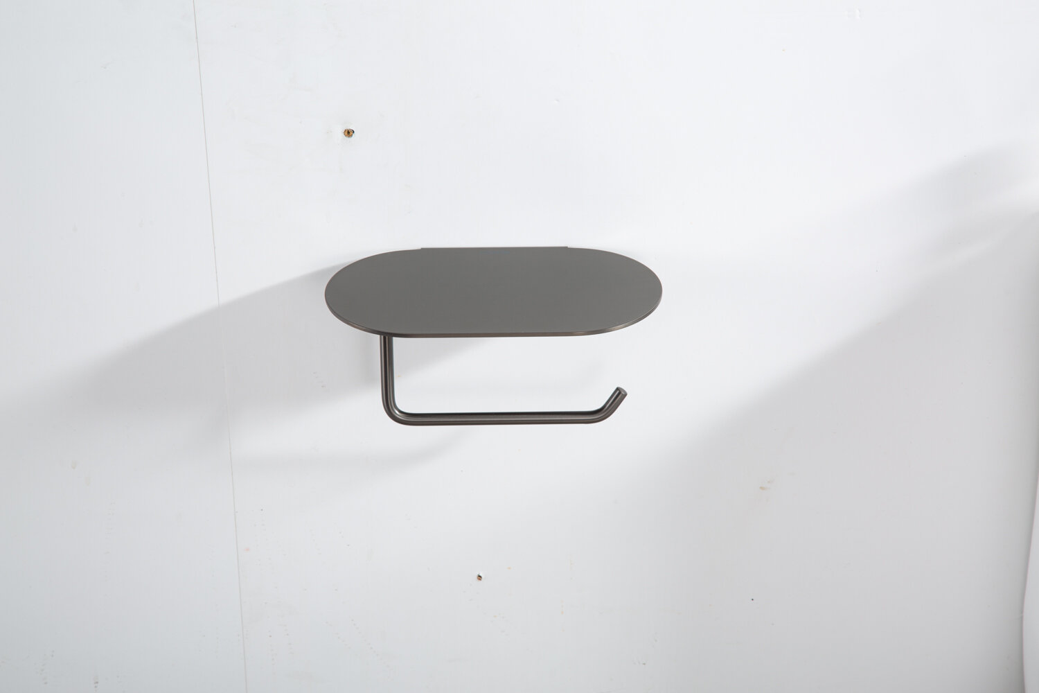 Держатель туалетной бумаги с полочкой Gappo G30703-9, цвет оружейная сталь