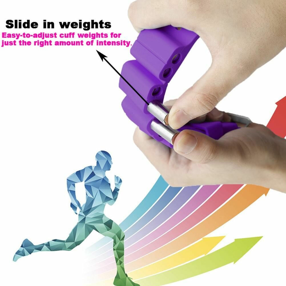 2 шт. регулируемые утяжелители для запястья, носимые утяжелители для запястья и лодыжки, браслет для упражнений, бега, йоги, гимнастики, аэробики, пилатеса