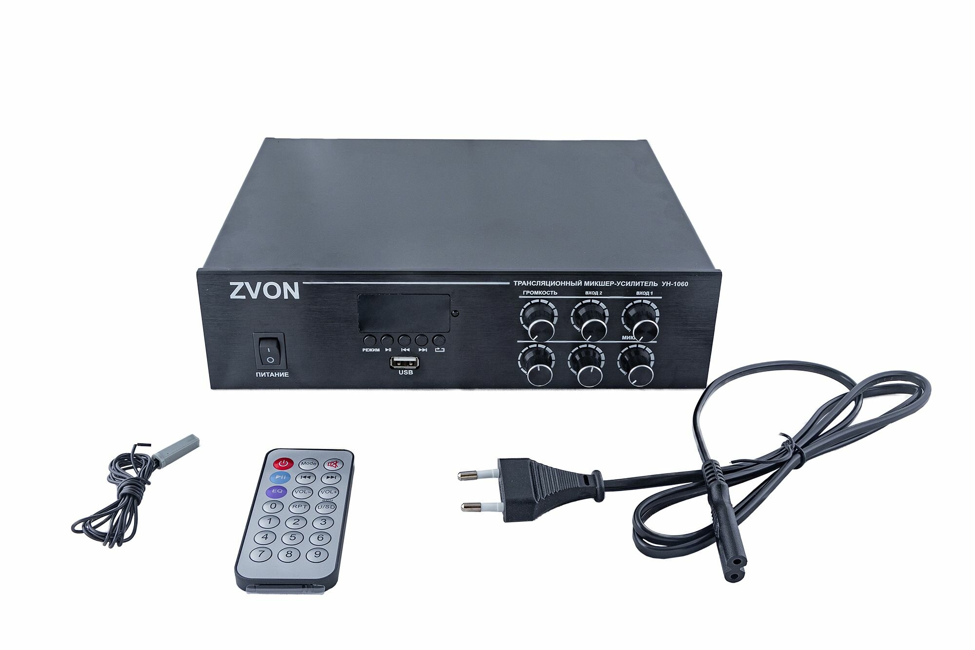 РА-1060 Усилитель трансляционный 60Вт, 1 зона, MP3 (USB/Bluetooth/FM)